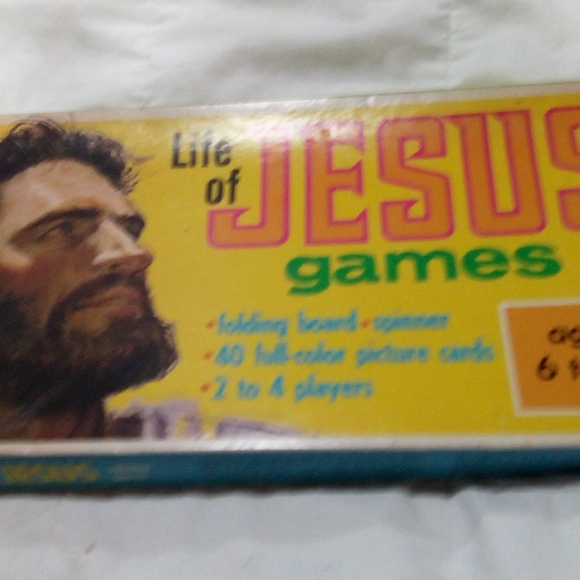 vintage game | Games | Life Of Jesus Board Game Yellow And Blue Vintage ...